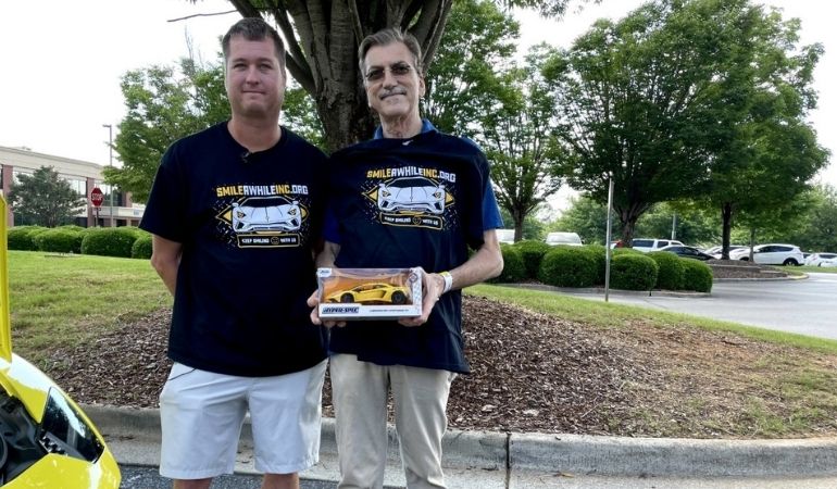 A smile and a yellow Lamborghini: Brian Land offering rides for cancer ...